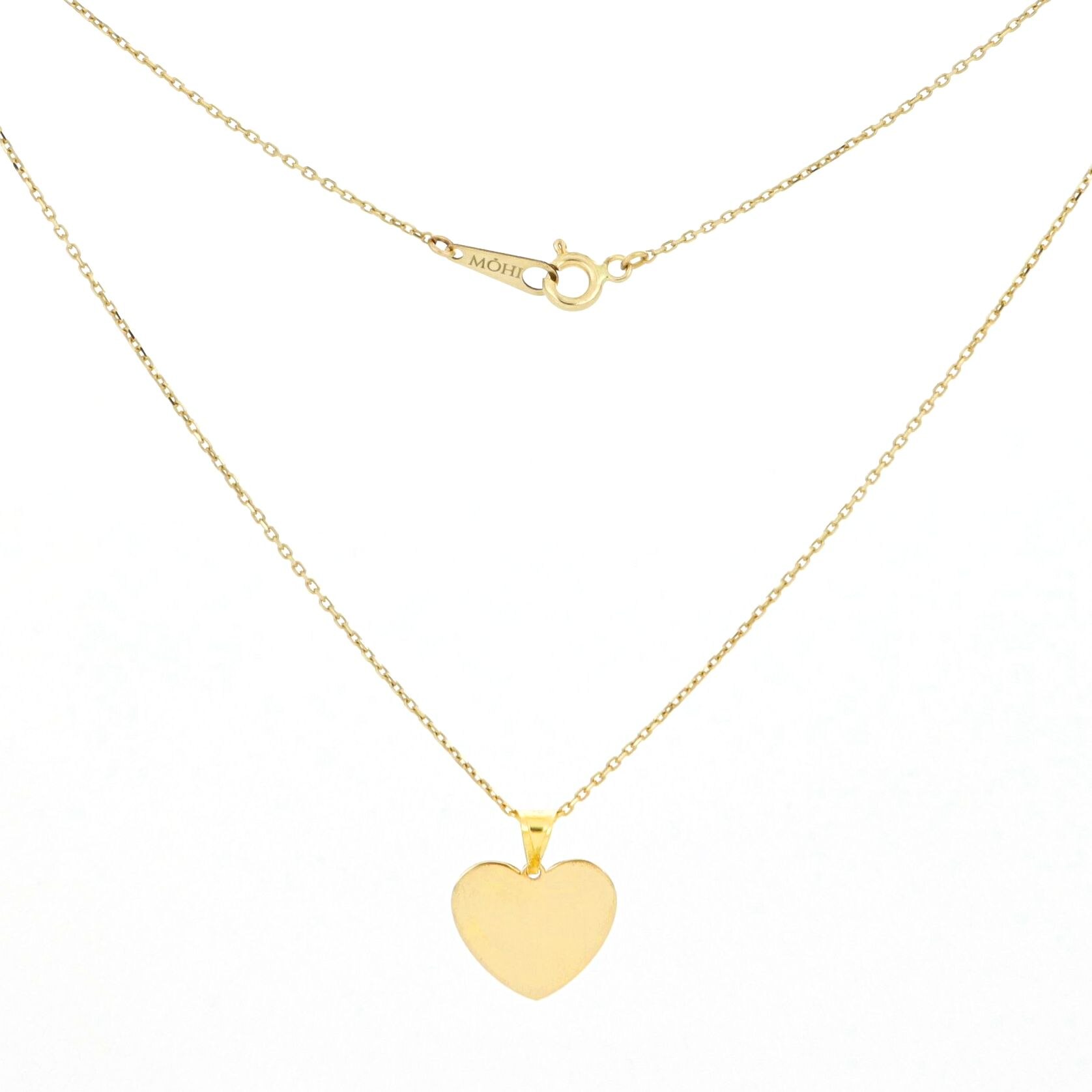 Lant cu pandant in forma de inima, aur 14k - eMAG.ro