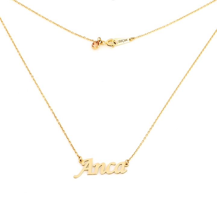 Lant cu nume Anca, aur 14k - eMAG.ro