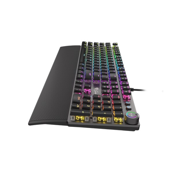 Tastatura Gaming Mecanica Genesis THOR 401 RGB, layout US, USB Negru ...
