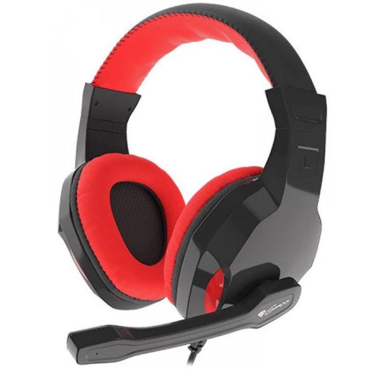 Casti, Genesis, Microfon, Negru/rosu - eMAG.ro