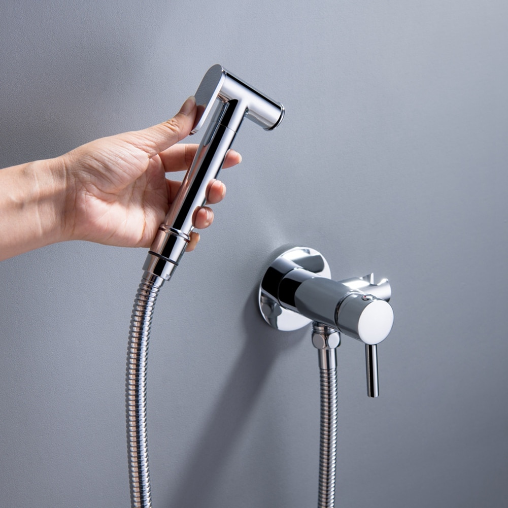 Set dus igienic apa calda/rece pentru bideu si wc, cu baterie ...