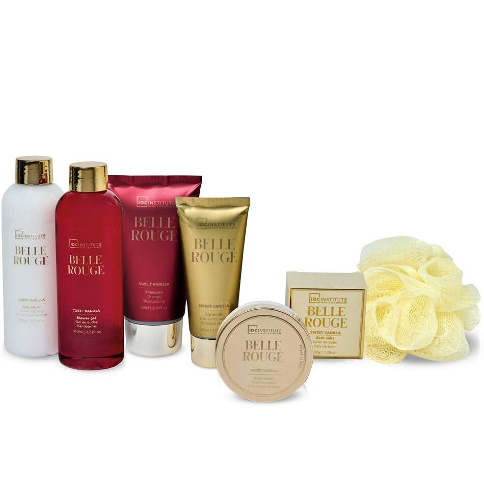 Set 6 produse de baie Belle Rouge IDC Institute 40392, 390 ml - eMAG.ro