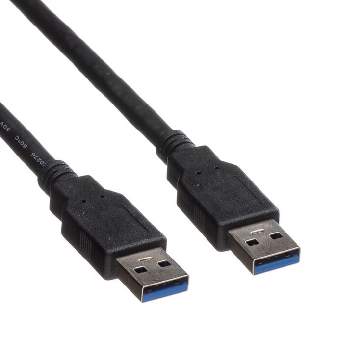 Cablu USB 3.0 USB tata la USB tata, 60cm, negru - eMAG.ro