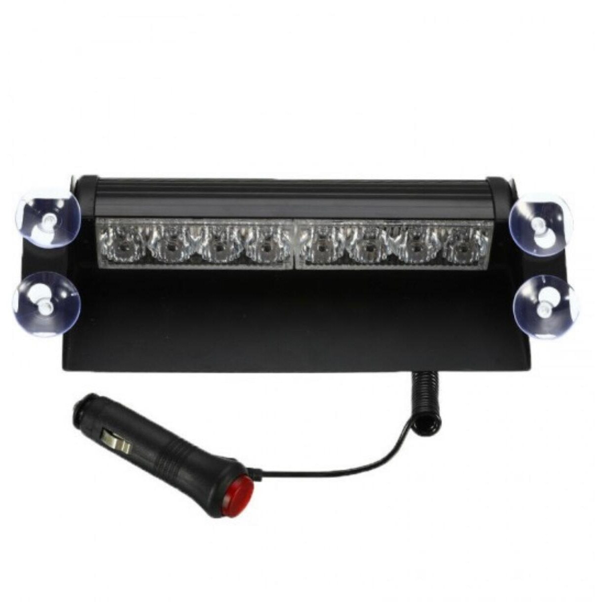 Stroboscop pentru parbriz cu mufa bricheta, lumina rosu-albastru, 12v ...