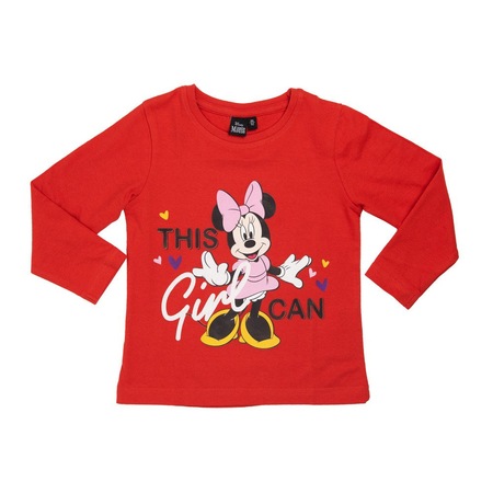 Bluza copii cu maneca lunga, multicolor, 100% bumbac, 86-92 cm, Minnie ...