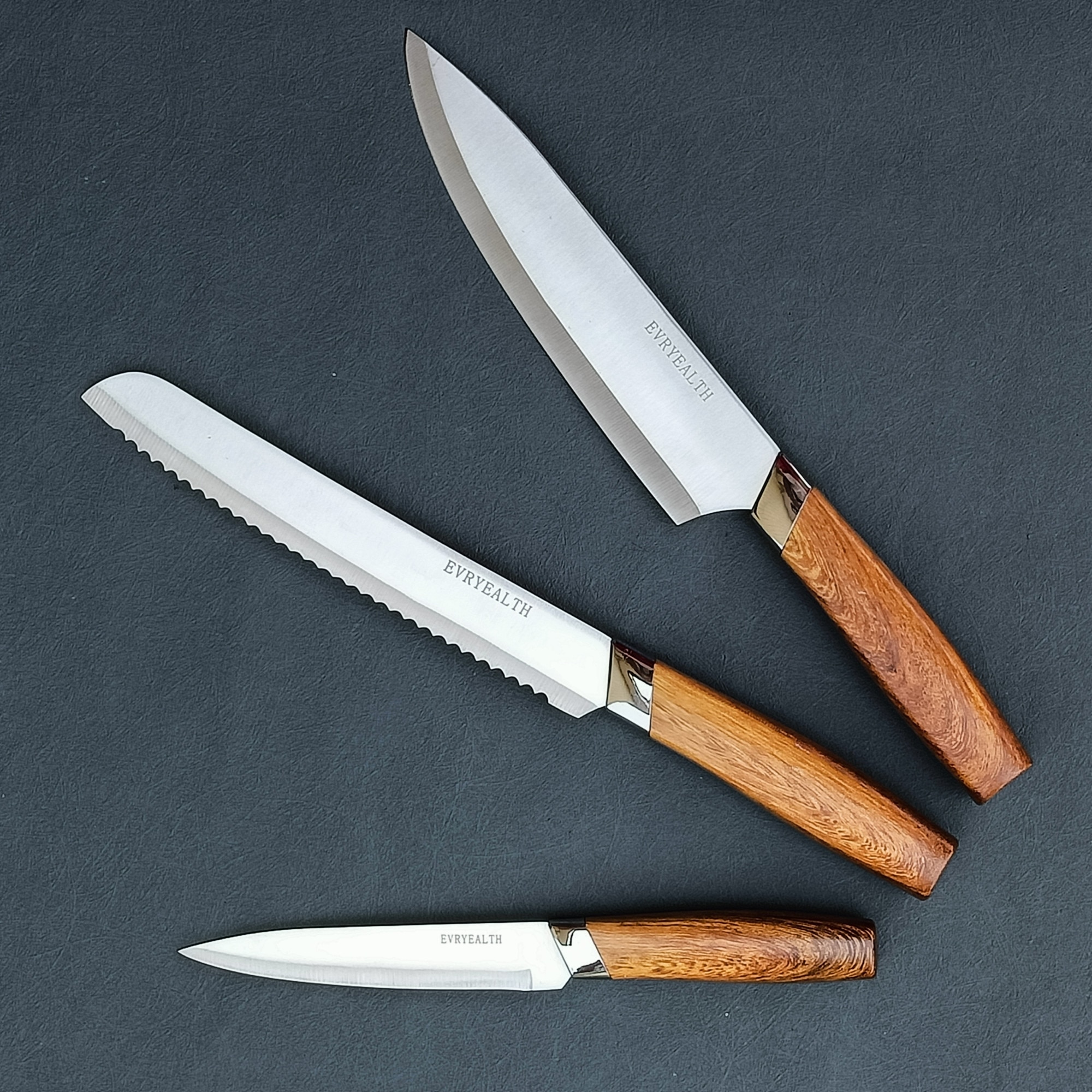 Set de cutite bucatar 6 piese din otel inoxidabil pentru feliere, taiat ...