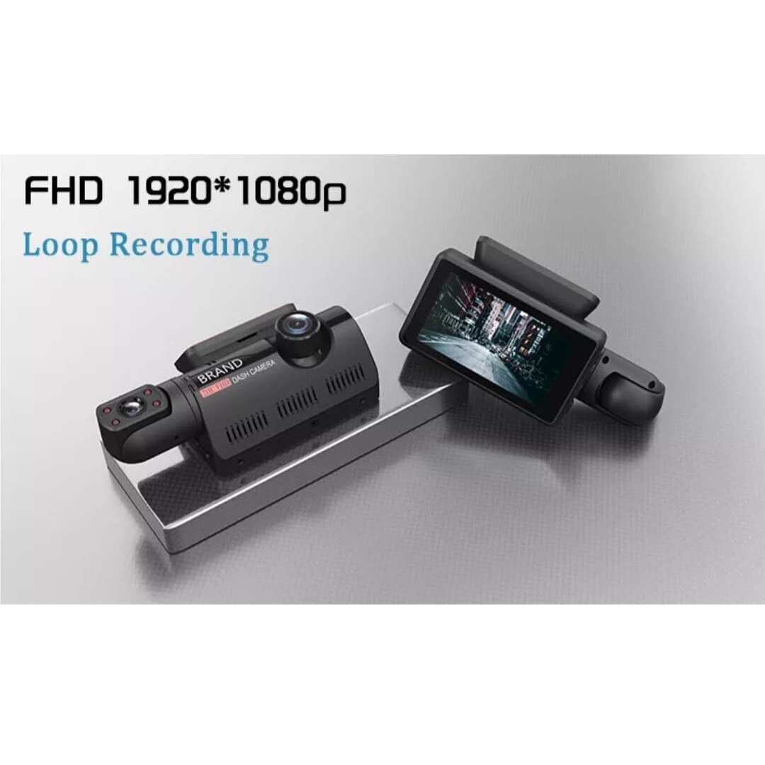 Full HD 1080P lentila duala DVR pentru masina, Camera frontala si ...