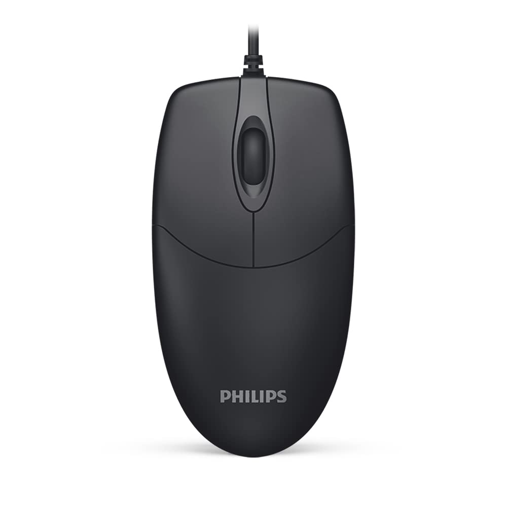 Mouse USB, Philips, 1000dpi, Negru - eMAG.ro