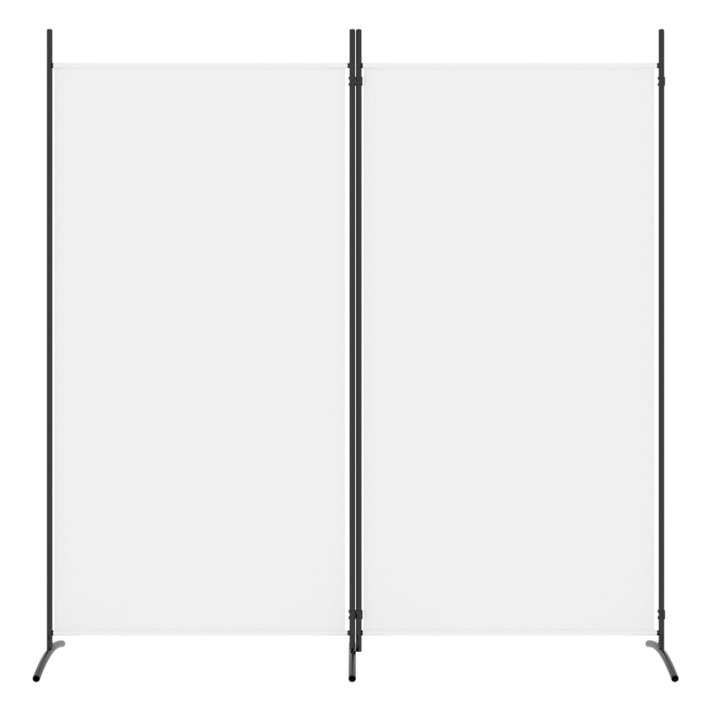 Paravan de camera cu 2 panouri vidaXL, alb, 175x180 cm, textil - eMAG.ro