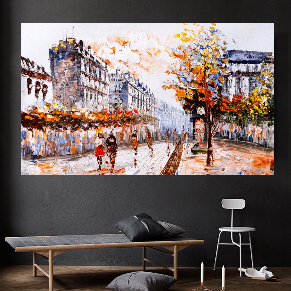 Tablou Living, Dormitor, Peisaj 01333, Multicolor, 150x90 cm - eMAG.ro
