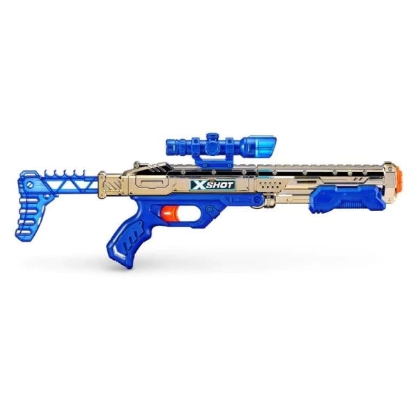 X-Shot Excel Hawk Eye Golden játék mesterlövész puska, 16 lövedékkel ...