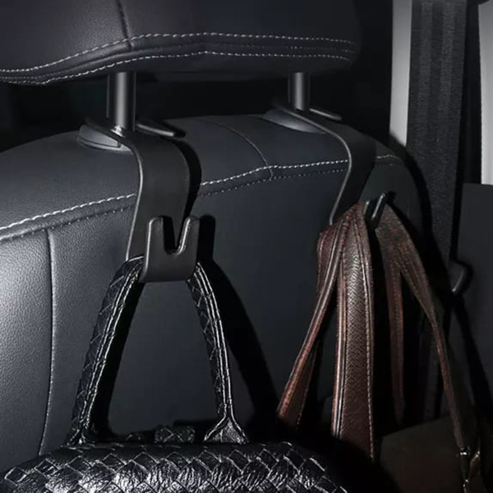 Carlig pentru tetiera scaun auto, Tip S, Negru - eMAG.ro