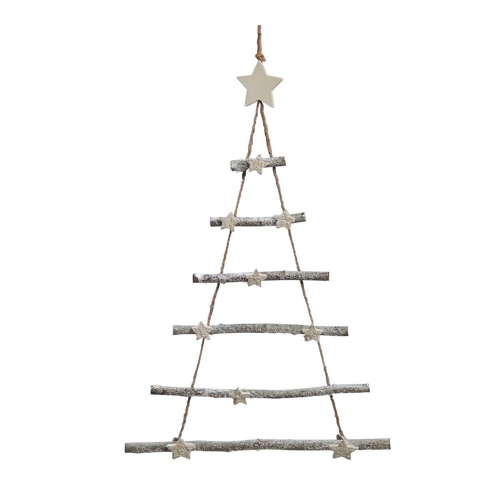 Brad din lemn de agatat, Craciun, 61cm - eMAG.ro