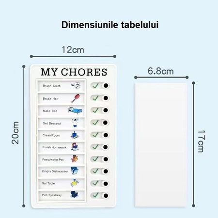 Tabel cu activitati pentru copii, checklist - eMAG.ro