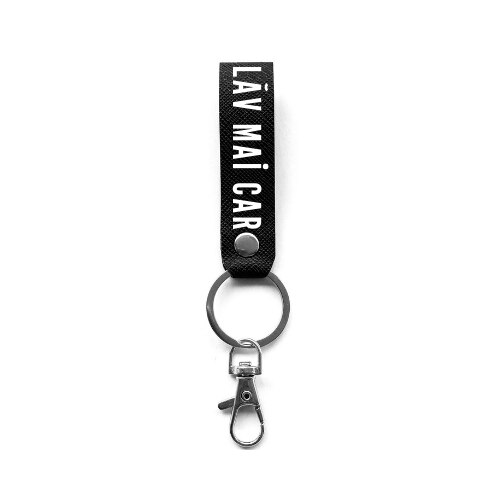 Breloc chei, BRELOCK, piele ecologica, 3 x 8 cm, cu mesaj personalizat ...