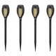 Set 4 Corp Iluminat Gradina Ip44 3 In 1 Efect Flacara Incarcare Solar ...