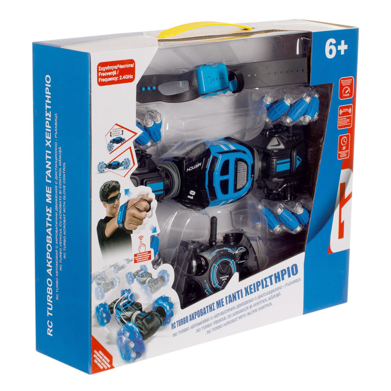 Telecomanda Vehicul RC Turbo Acrobat cu telecomanda-manusa, Lumina si ...