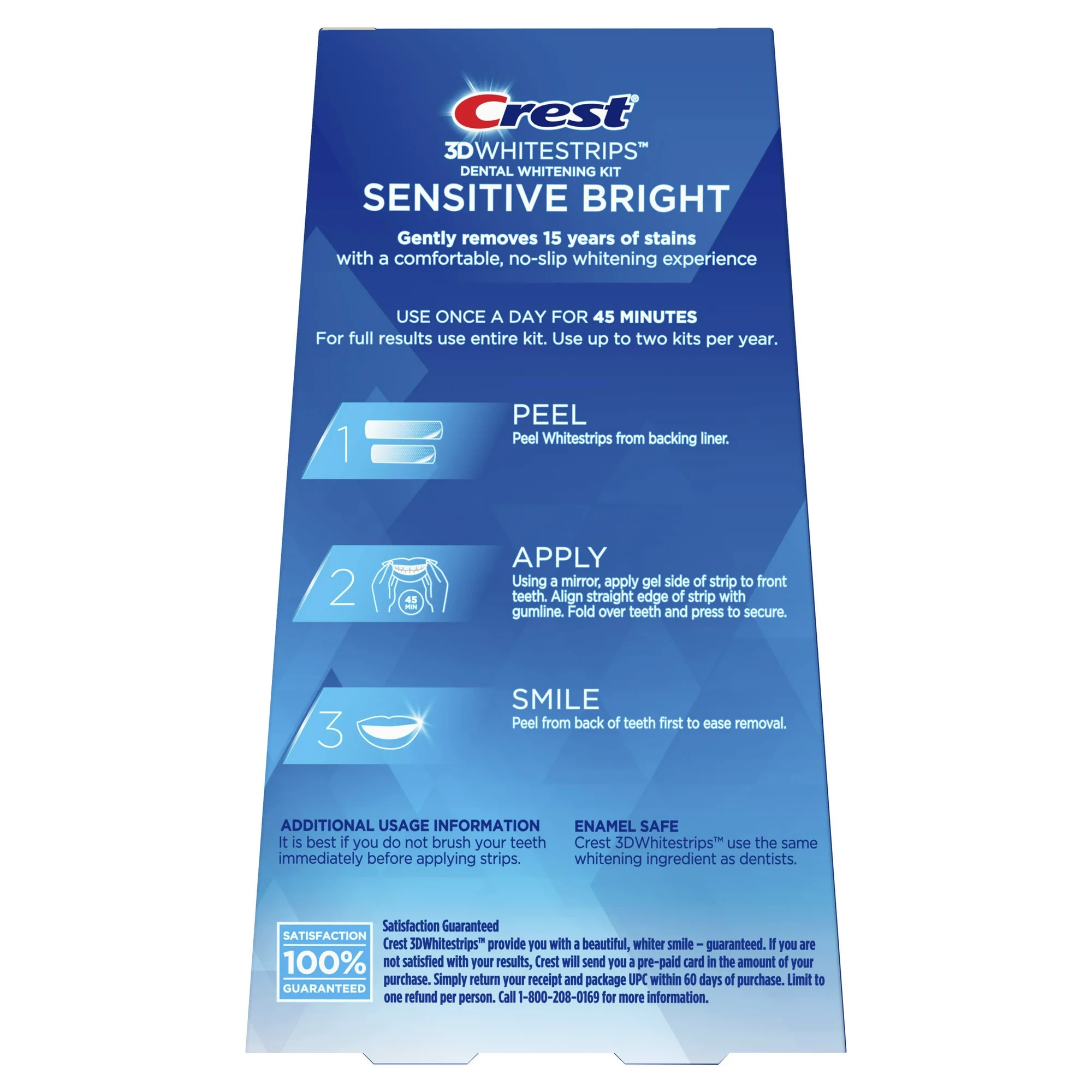 Benzi Albire Dinti, Crest Whitestrips 3D Sensitive Bright, pentru Dinti ...
