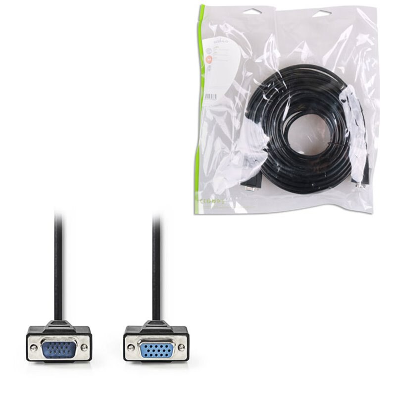 Cablu VGA, Nedis, VGA tata/VGA mama, 20m, Negru - eMAG.ro
