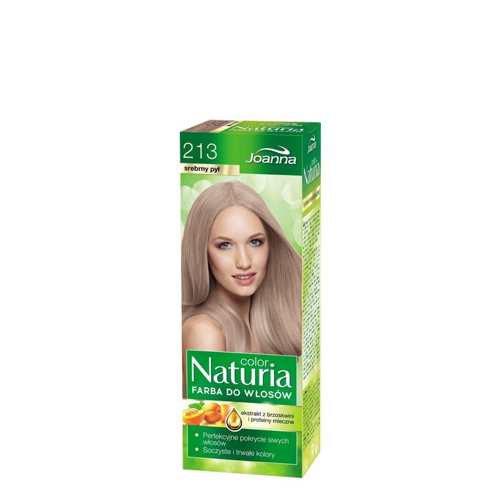 Vopsea de par Joanna Naturia Color, Nr. 213, Blond argintiu - eMAG.ro