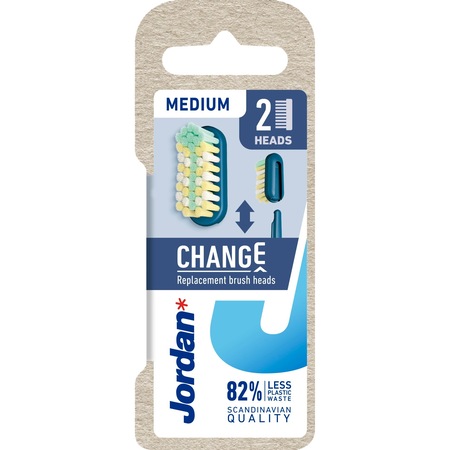 Set 2 rezerve periuta de dinti Jordan, Albastru - eMAG.ro