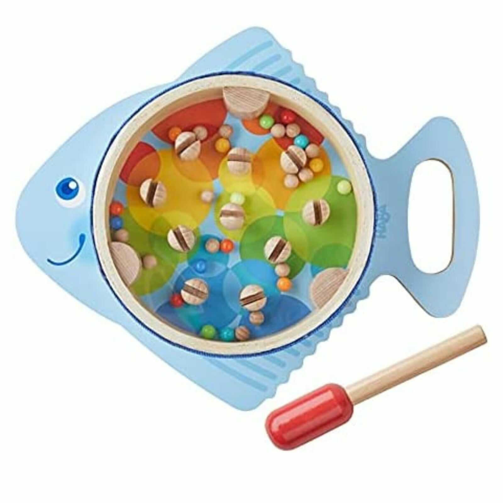 Toba din lemn, forma Peste, jucarie pentru copii - eMAG.ro