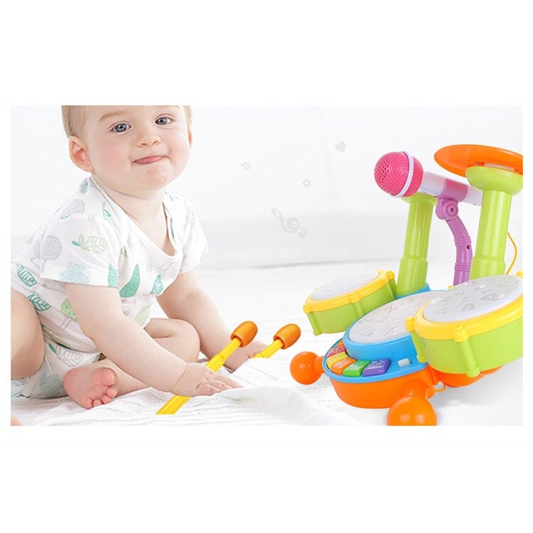 Set tobe electronice de jucarie pentru copii cu microfon, verde - eMAG.ro