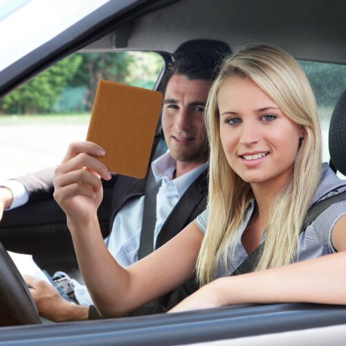 Husa pentru documente auto, Kwmobile, Maro, Piele ecologica, 55451.05 ...