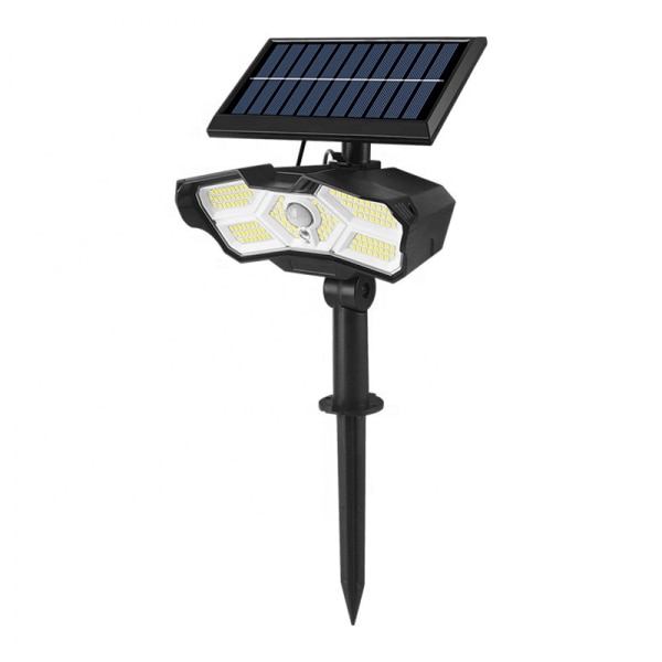 Lampa solara gradina, 128 x SMD LED, 10W, rezistent la apa IP65, raza ...