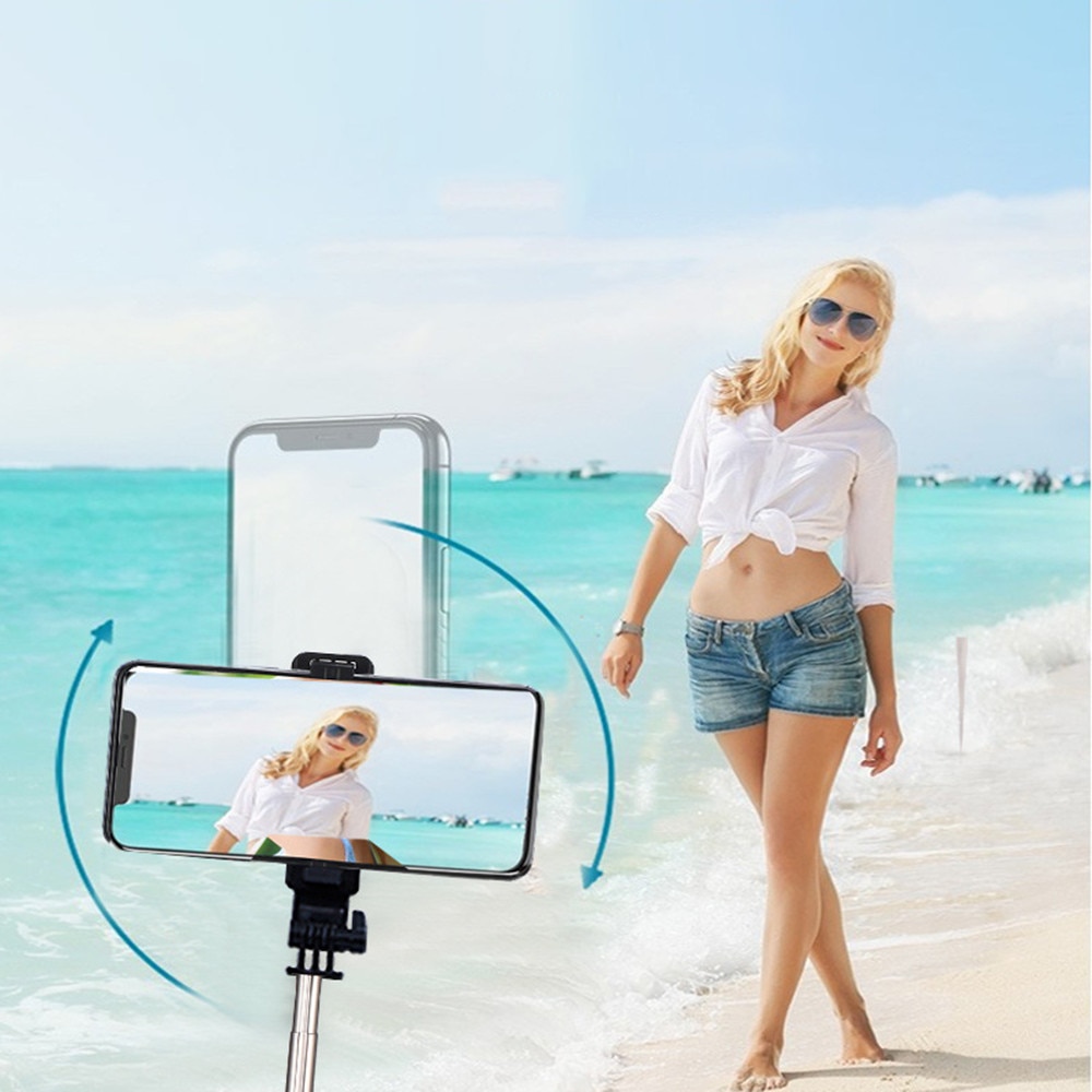 Selfie Stick Ronyes® Cu Telecomanda Si Trepied Fara Fir Bluetooth