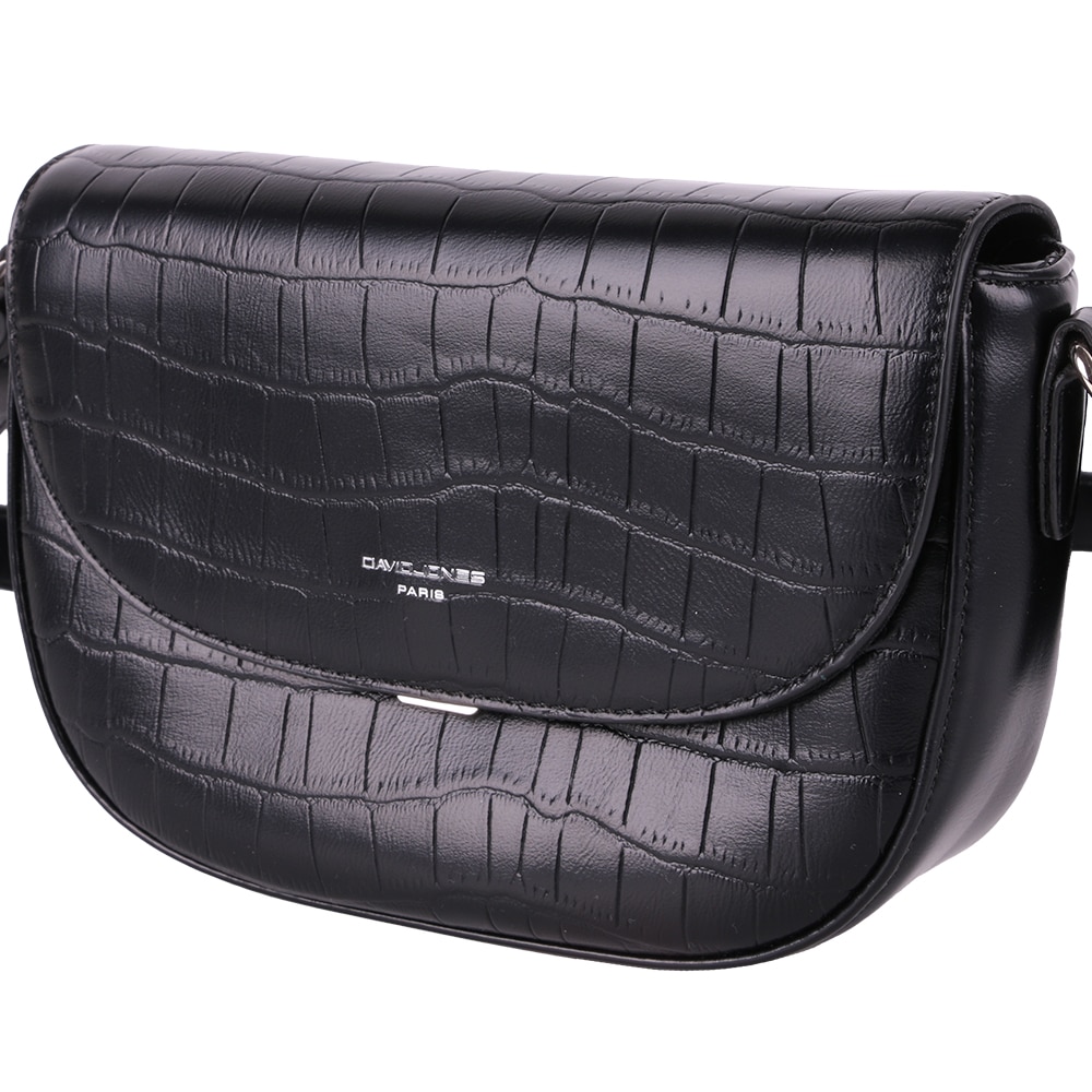 Geanta crossbody pentru dama din piele eco imitatie crocodil, David ...