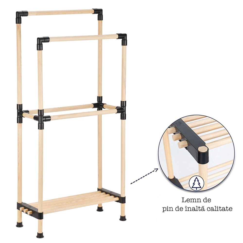 Raft modular universal, Quasar & Co.®, etajera cu 1 polita si suport ...