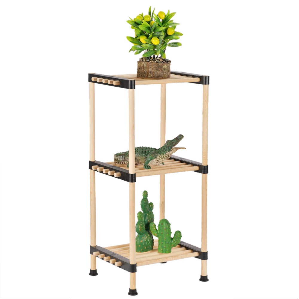 Raft modular universal, Quasar & Co.®, etajera 3 polite, lemn, 34 x 28 ...