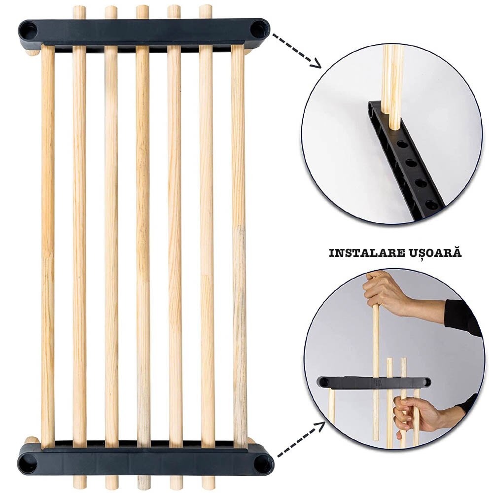 Raft modular universal, Quasar & Co.®, etajera 3 polite si cos de rufe ...