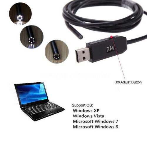 Ендоскоп за компютър Matrix, USB, 5.5мм, 5 метра - eMAG.bg