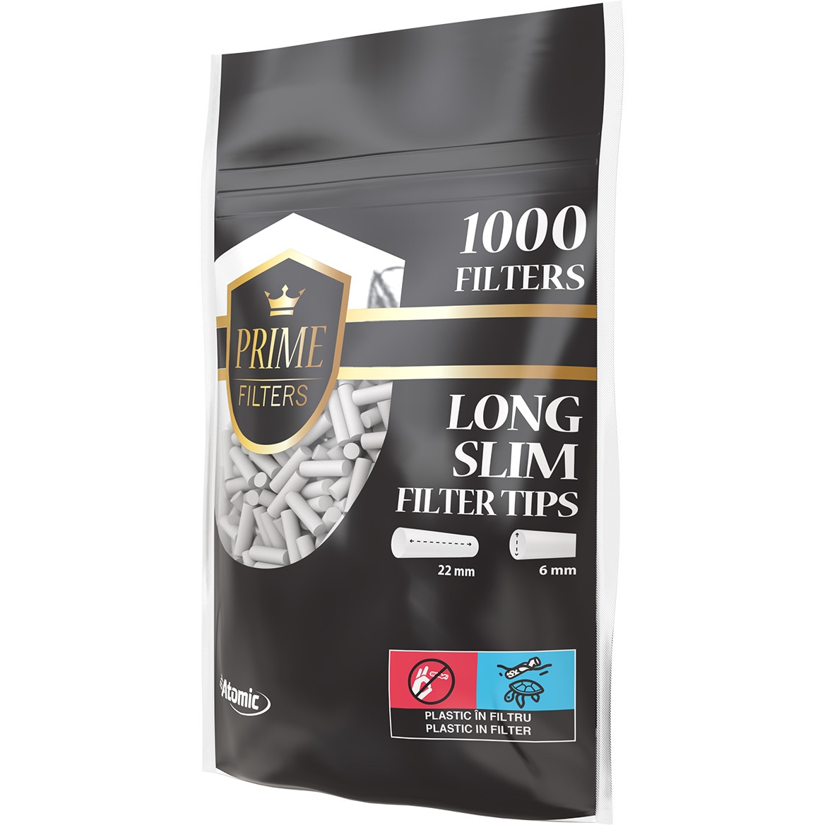 Filtre tigarete Prime Filters Slim Long 6X22mm,1000 buc/punga - eMAG.ro