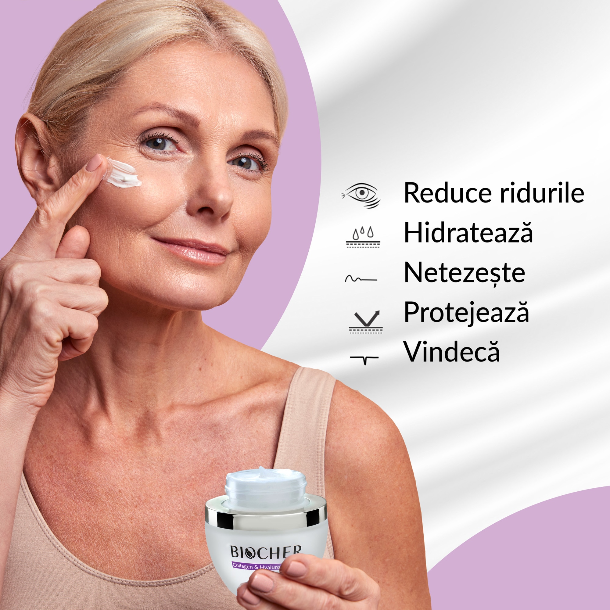 Pachet Biocher Day and Night Skin Repair, Crema Antirid hidratanta si ...