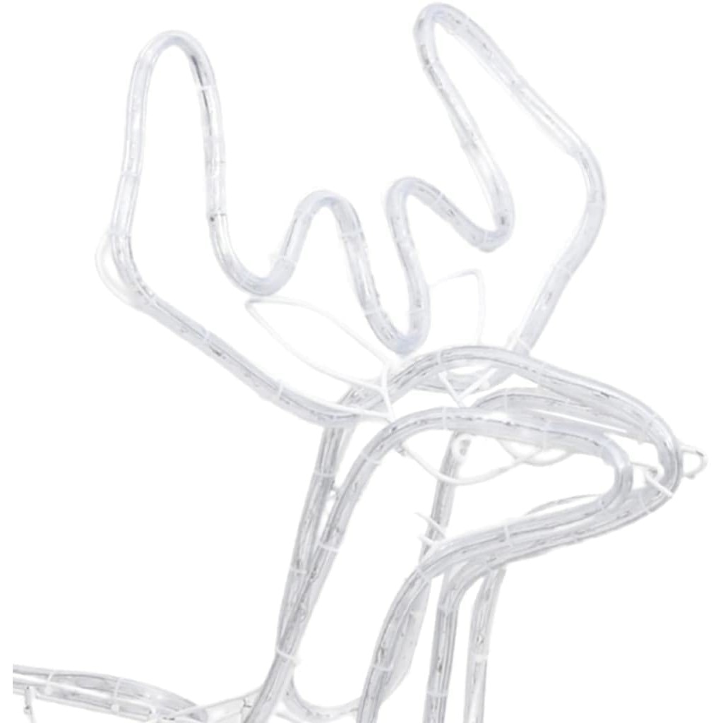 Ren mare luminos cu leduri luminoase cu cap mobil XXL culoare calda ...