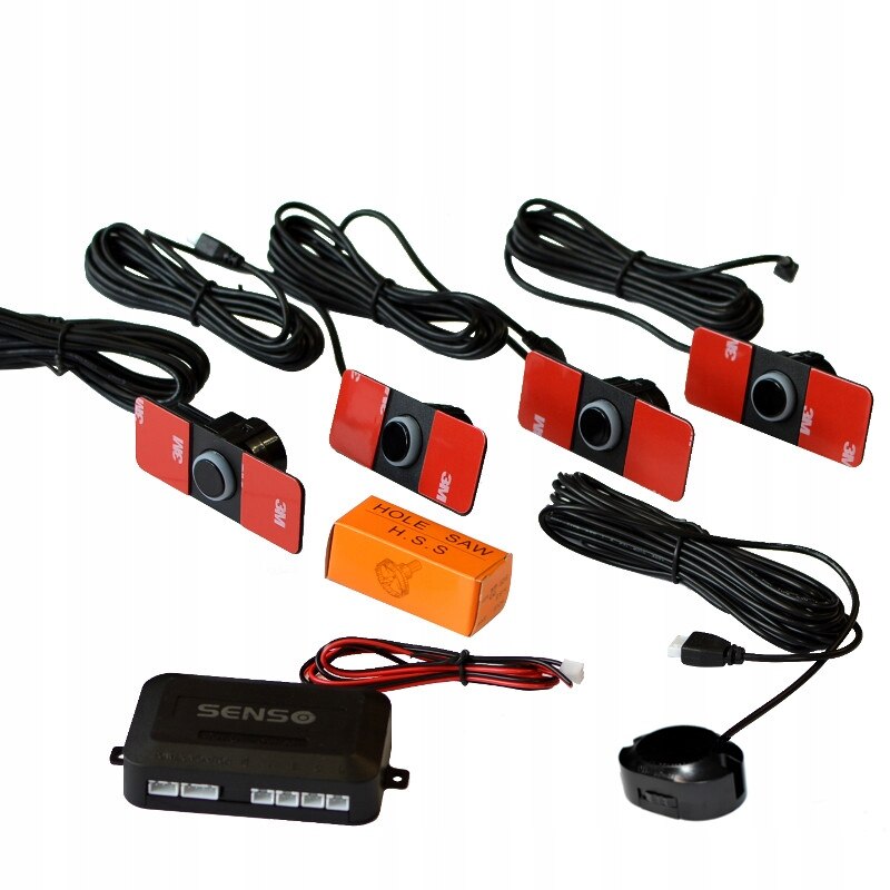 Set de 4 senzori de parcare auto, Senso, model SE-060, 16.5mm - eMAG.ro