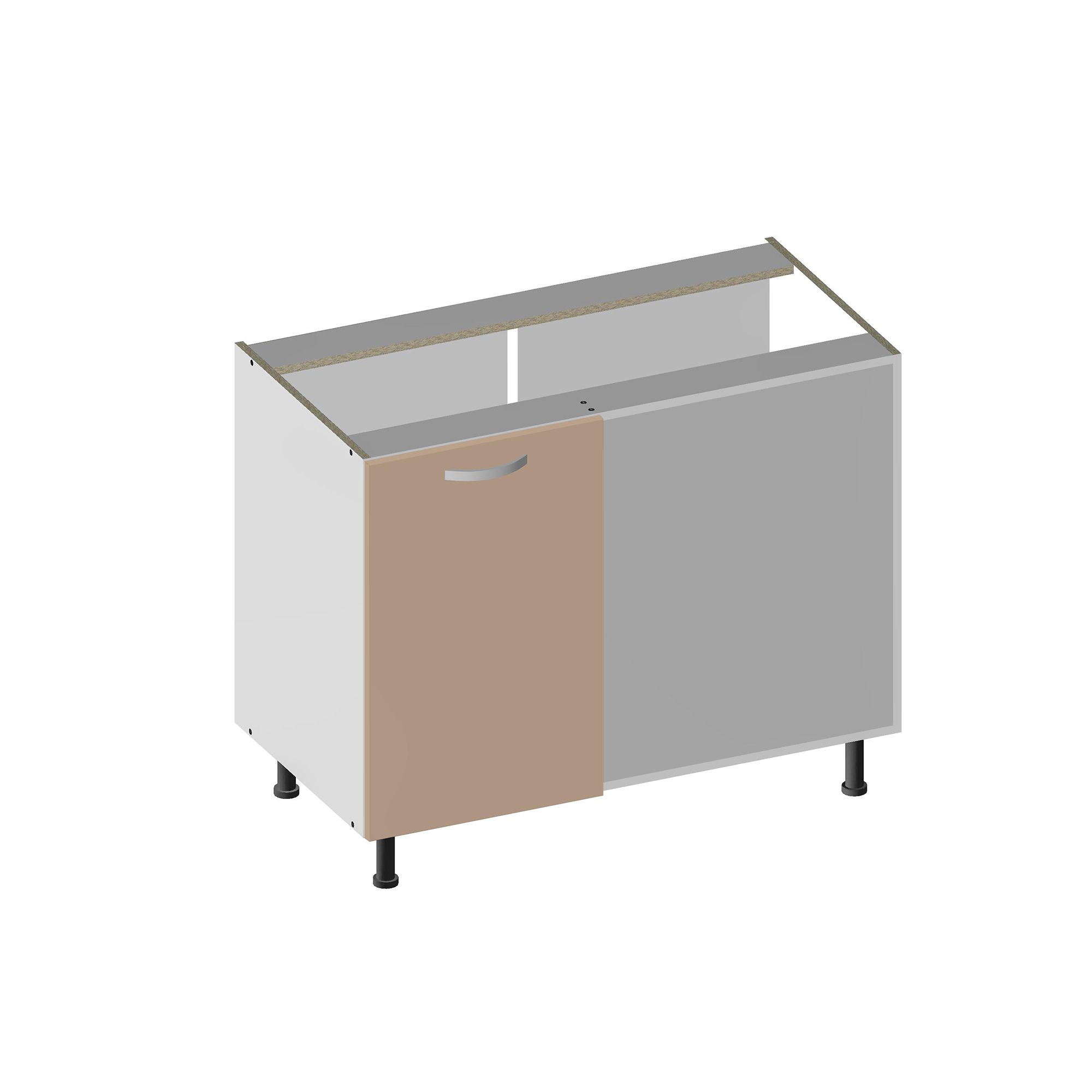 Corp baza de colt 1 usa CHARM 102.3x84x54.3, Fronturi MDF Lucios ...