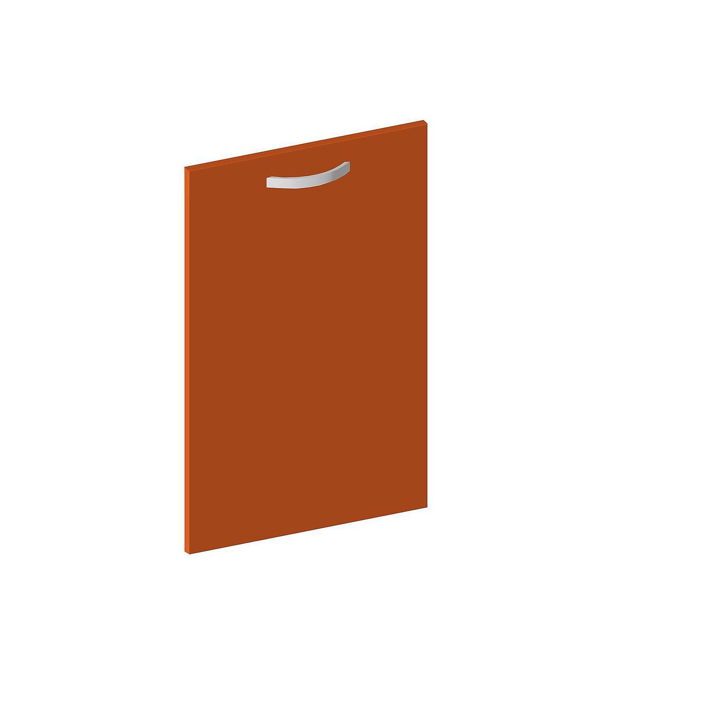 Usa masina de vase CHARM 45cm, Fronturi MDF Lucios Orange, Manere Inox ...