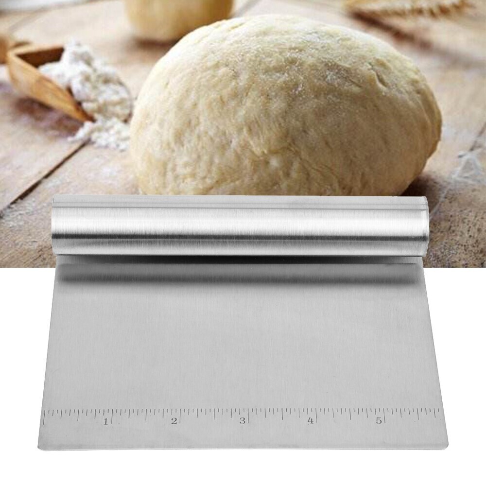 Taietor de aluat si Racleta de tort, lama si maner inox, 150 x 113 mm ...
