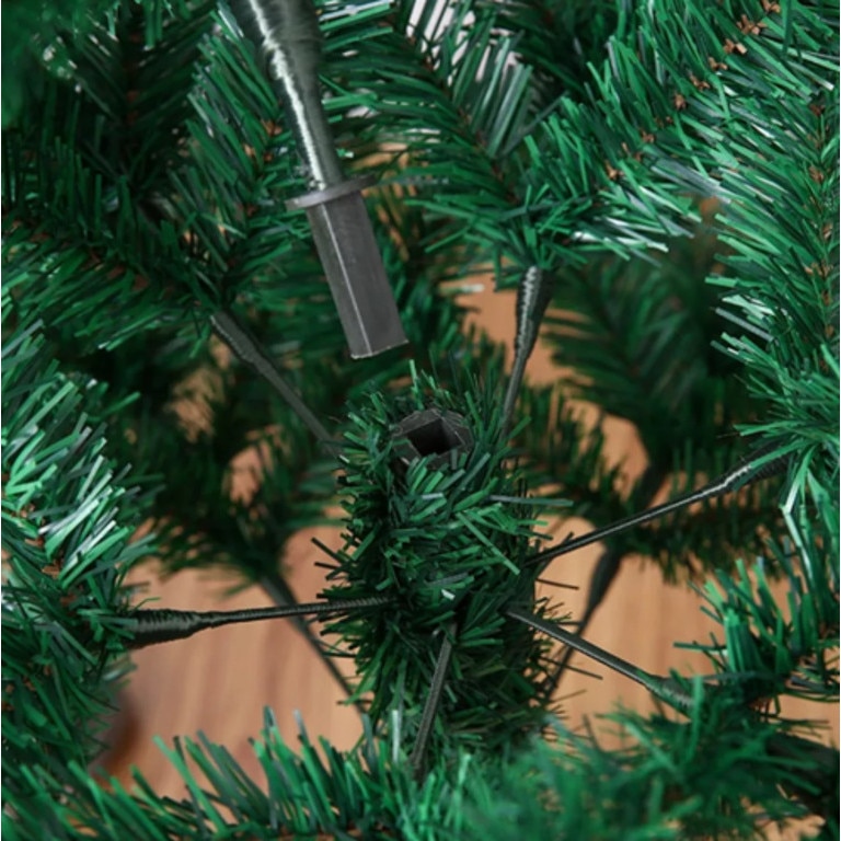 Изкуствена коледна елха Tiessa, 180см, Включва 24 глобуса, 100 LED ...