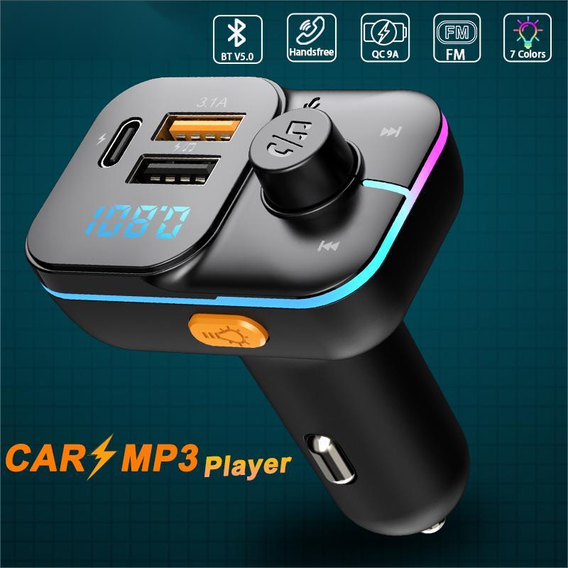 Modulator FM, Bluetooth, USB dual, Negru - eMAG.ro