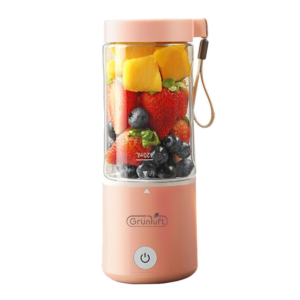 Mini Blender Electric, Grunluft® Easy Mix, 80W, 20.000 RPM, portabil ...