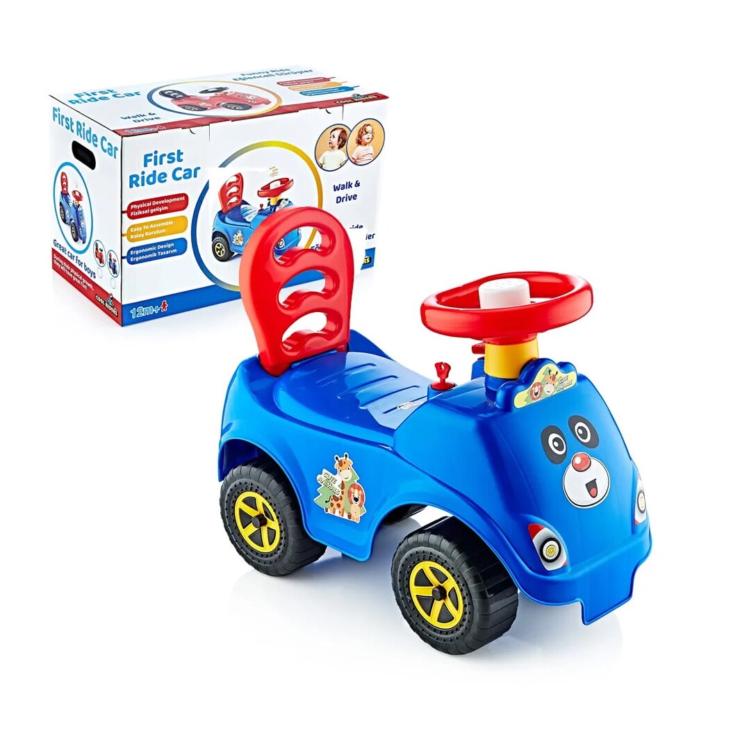 Masinuta First Ride Car, 25x52x42 cm, Albastru - eMAG.ro