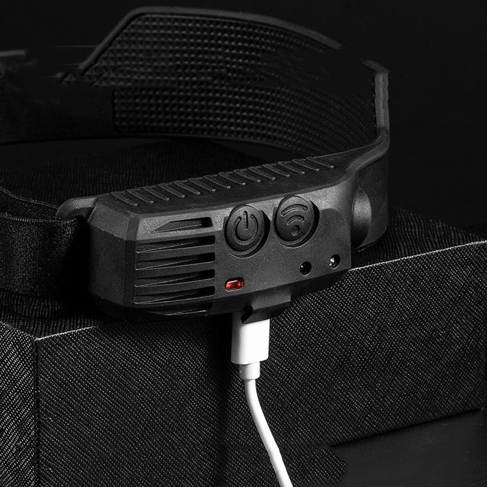 Lanterna de cap LED, YWX, XPE/COB sursa banda, cu 1500mAh acumulator ...