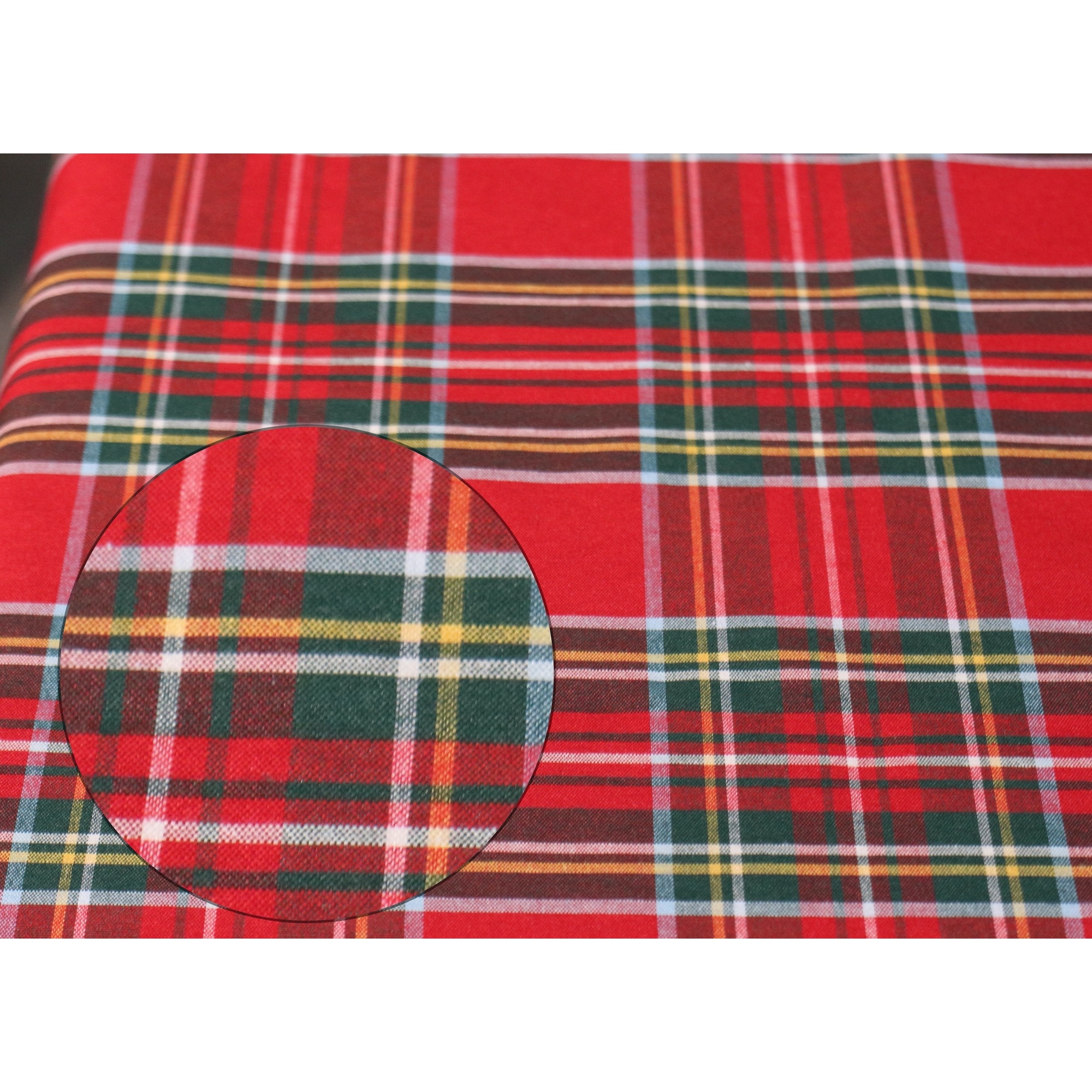 Fata de masa cu model carouri mari rosu cu verde, Craciun 140 x 180 cm ...