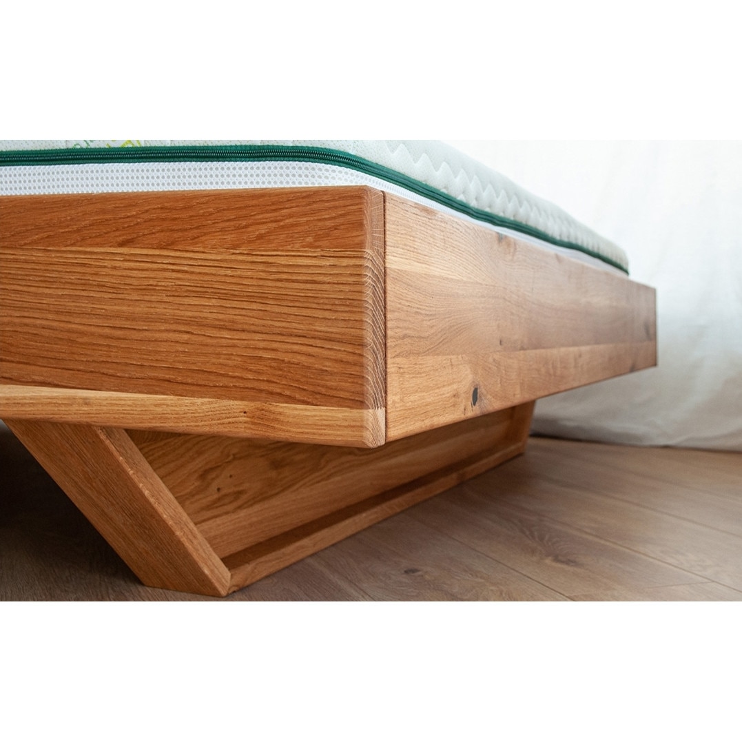 Pat din lemn Masiv 160cm x 200 cm - eMAG.ro