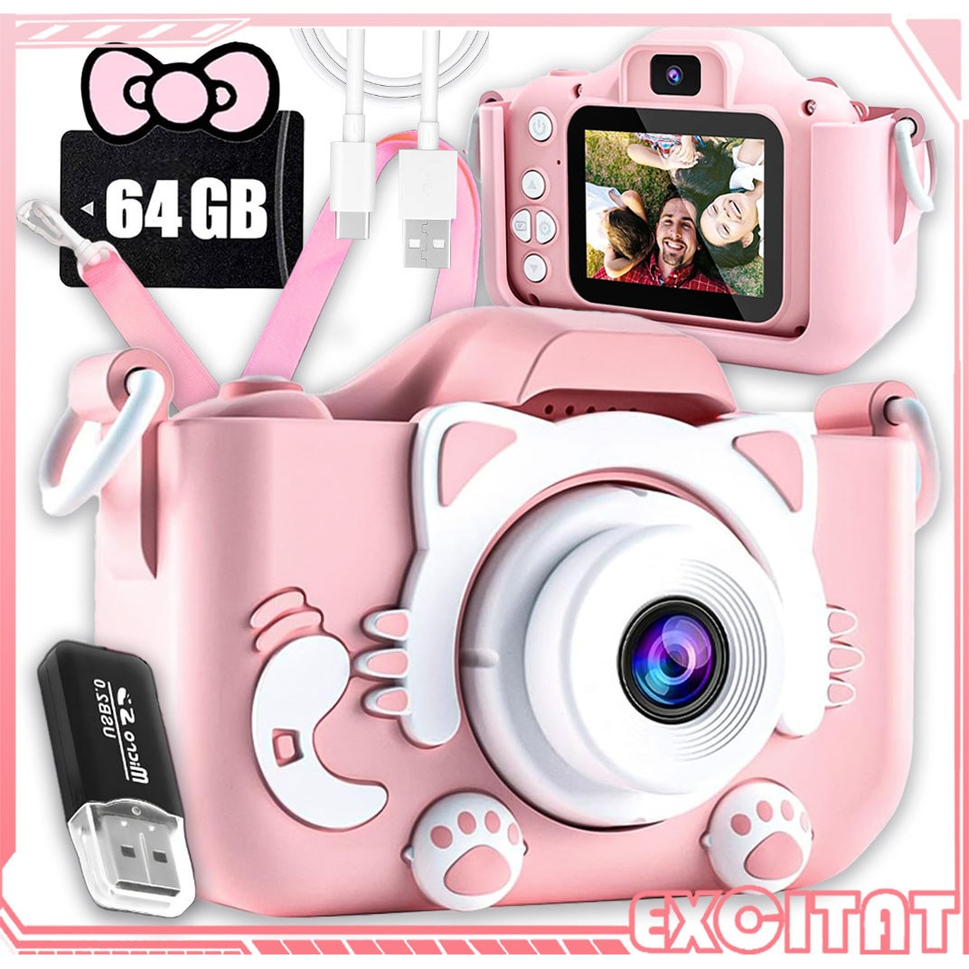 Camera foto copii, 1080P HD, 23 milioane pixeli, 2.0 inch, 600 mAh ...